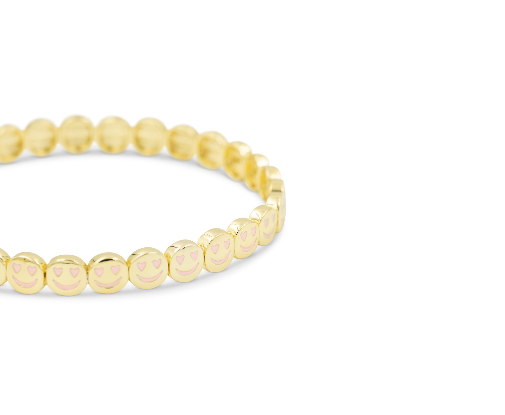 Gold Bracelet - THE MINI HEART EYES | Lisa Gozlan